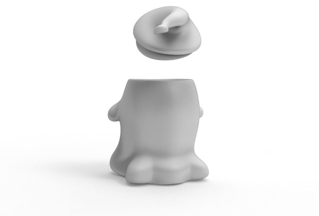 ghost container 3D model 3D printable | CGTrader