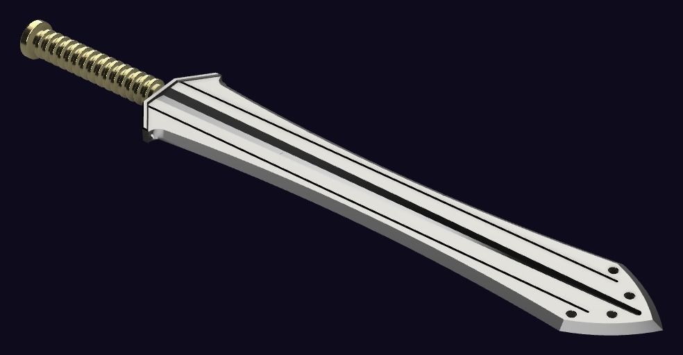 Black Panther - Killmonger vibranium sword 3D model 3D printable | CGTrader