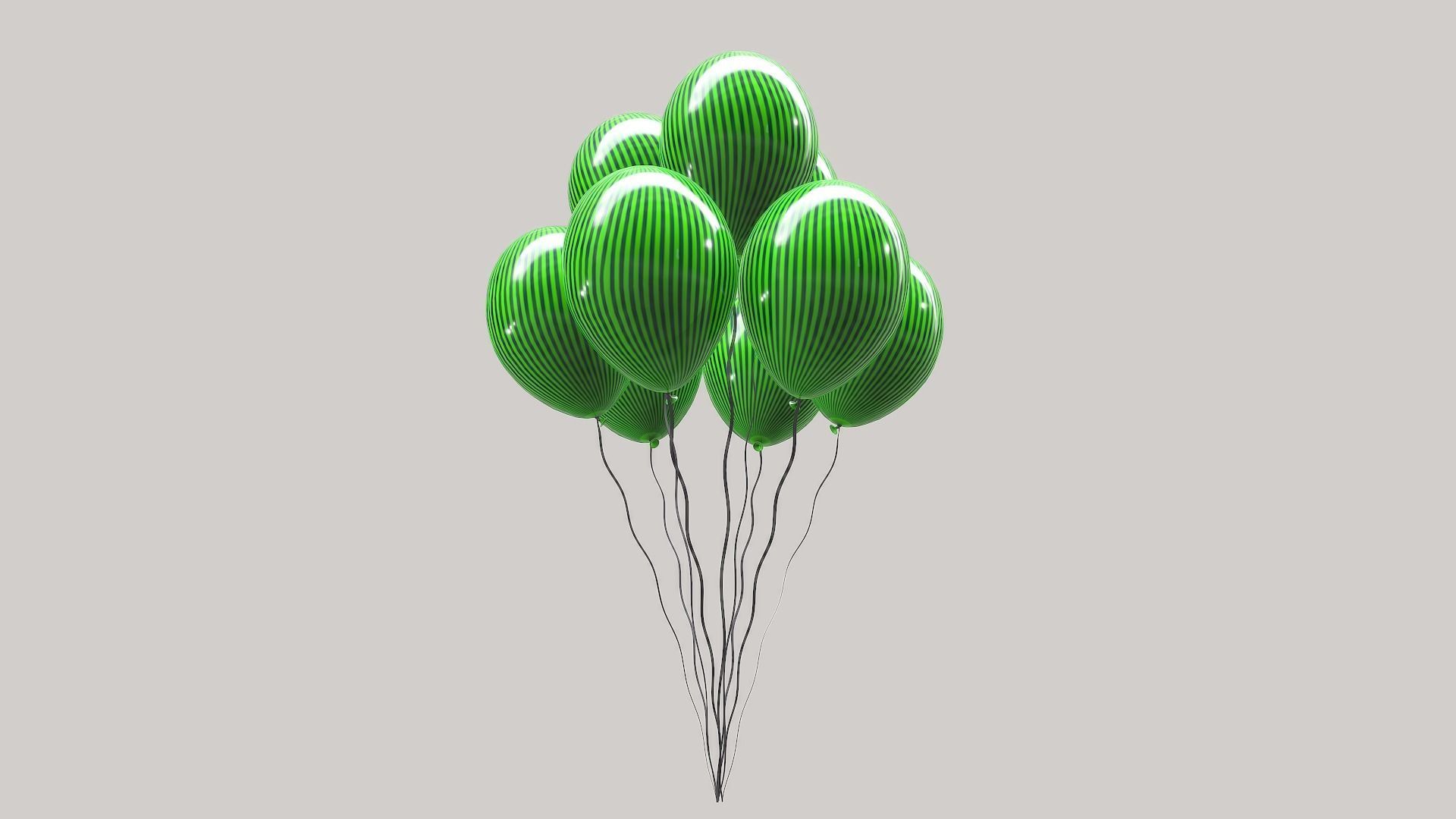 3D model Balloons 8 colors VR / AR / low-poly | CGTrader