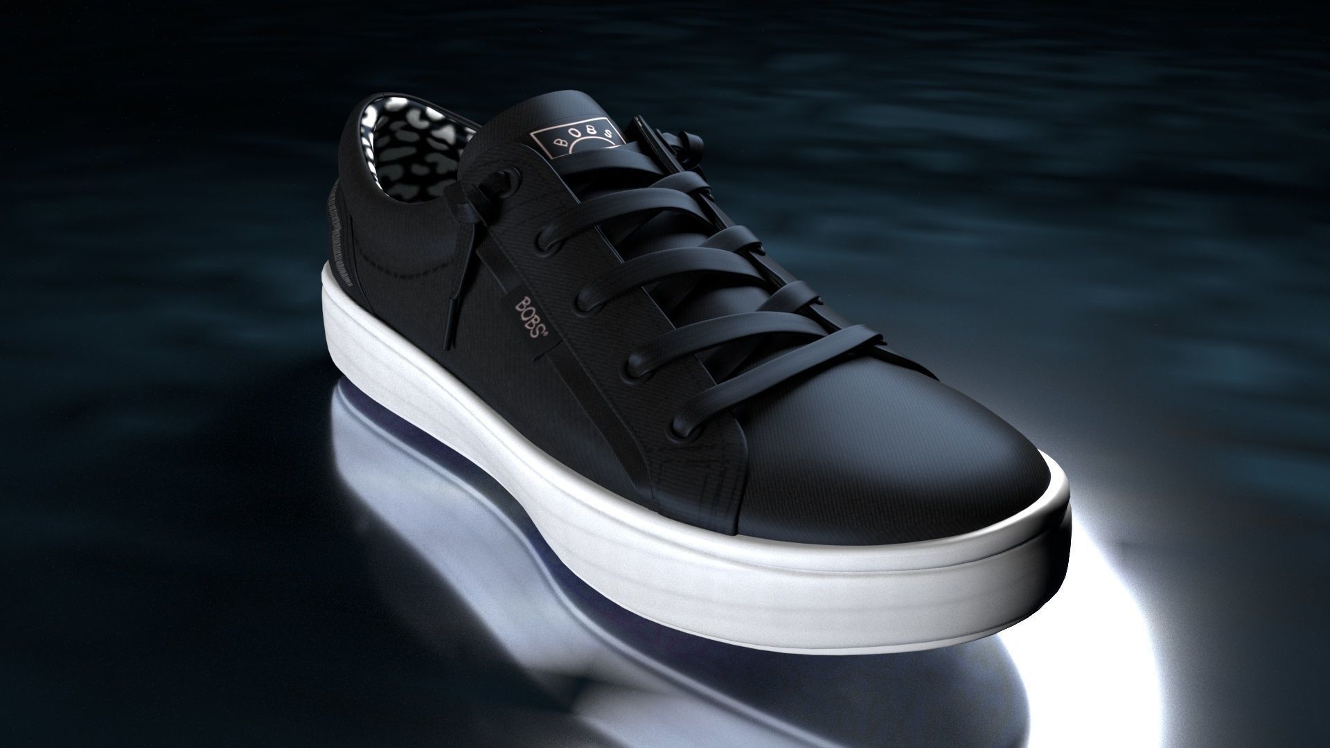 Black Sneaker 3d model with texture 3D model | CGTrader