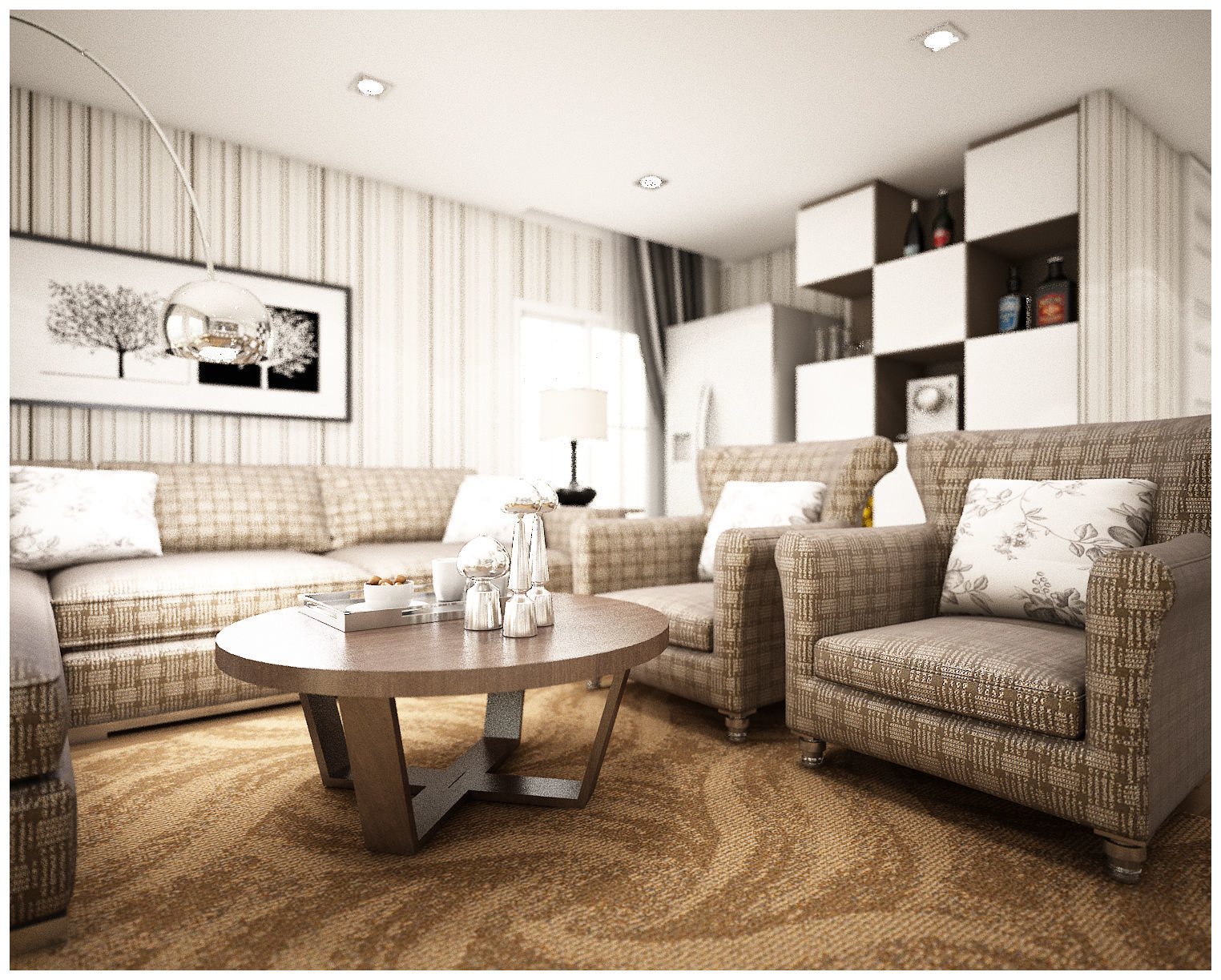 Living condo 3D model | CGTrader