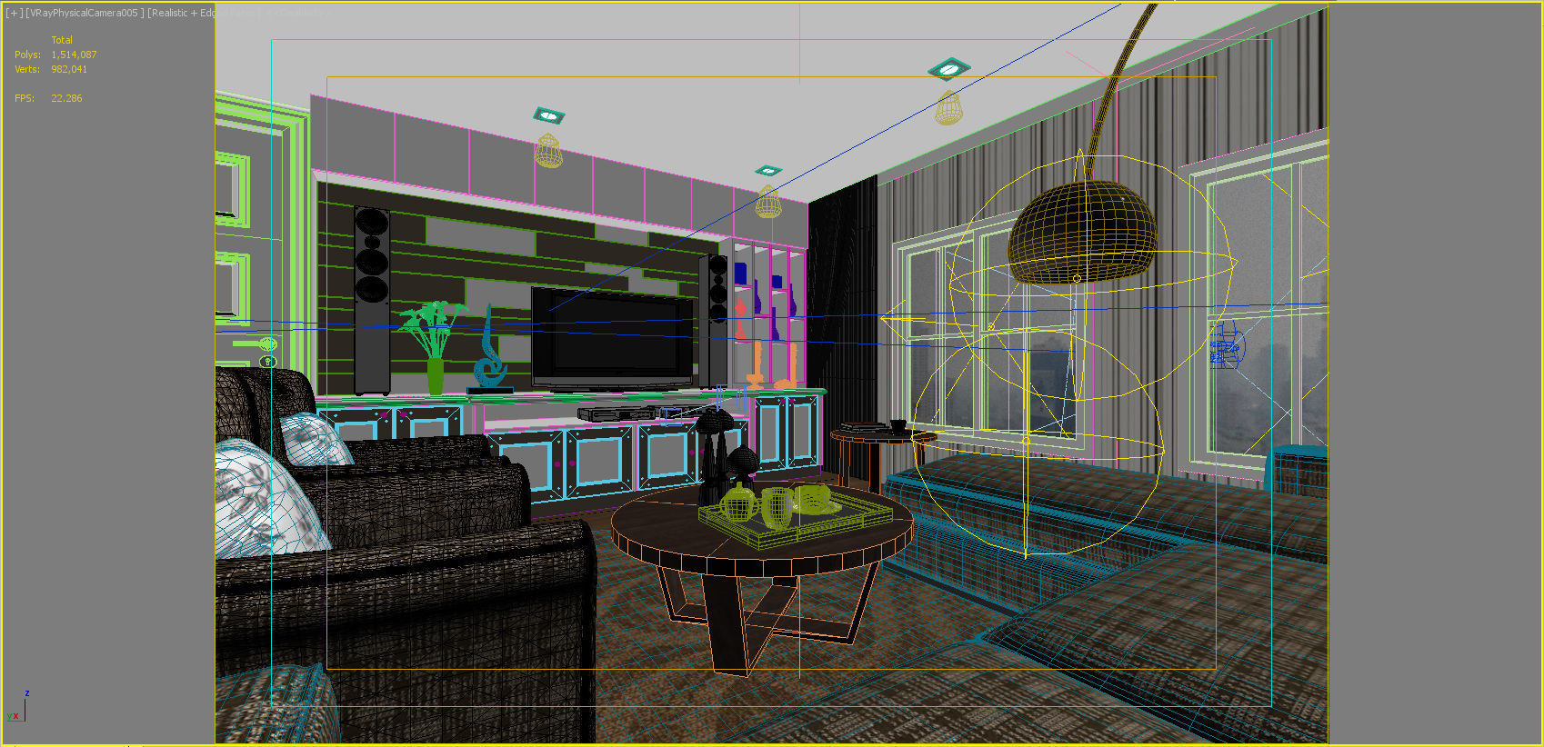 Living condo 3D model | CGTrader