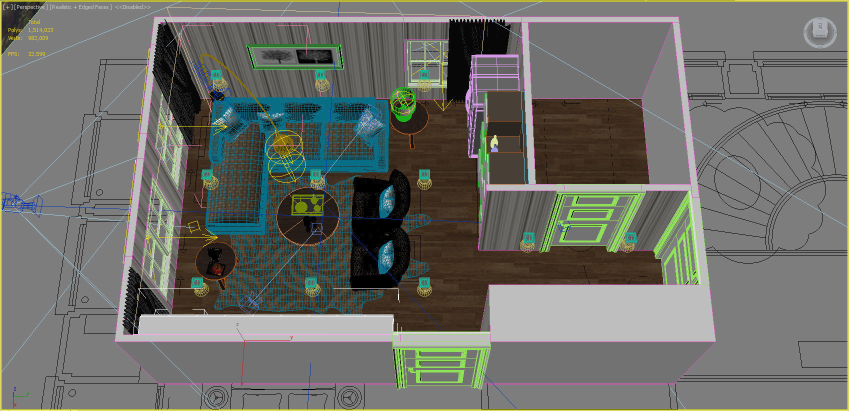 Living condo 3D model | CGTrader