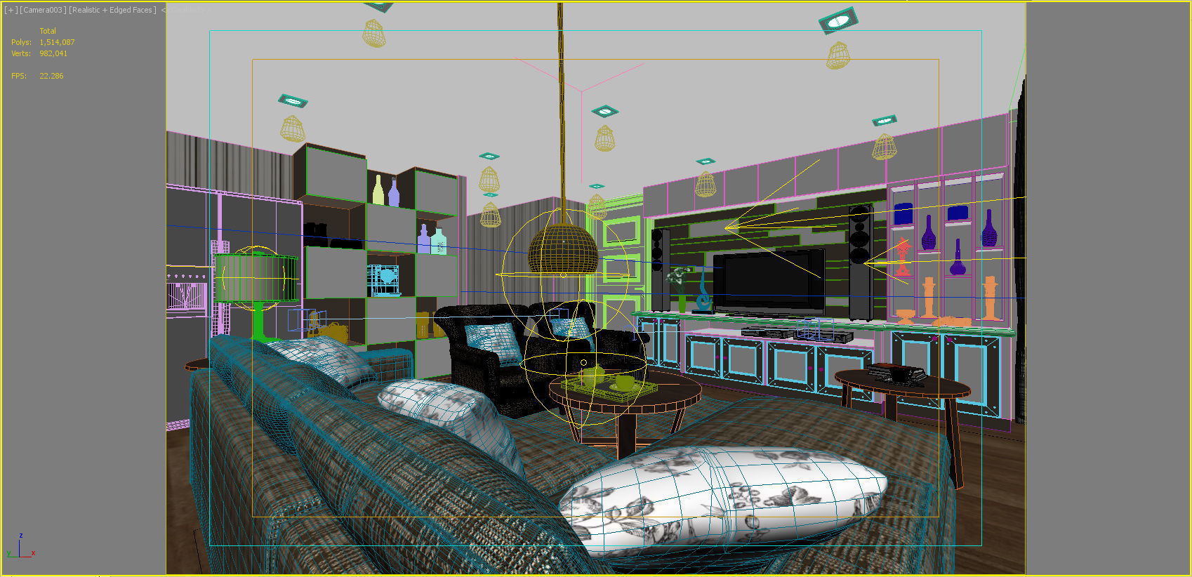 Living condo 3D model | CGTrader