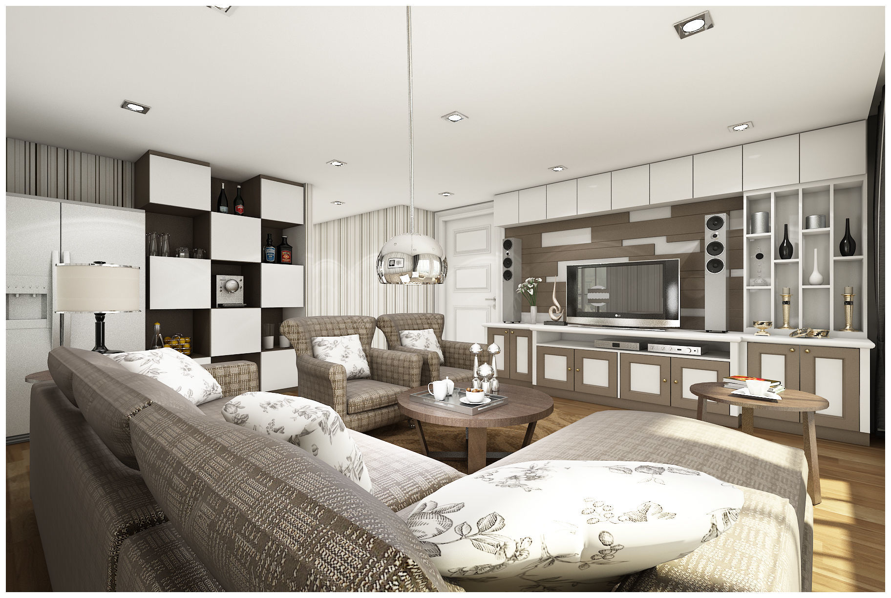 Living condo 3D model | CGTrader