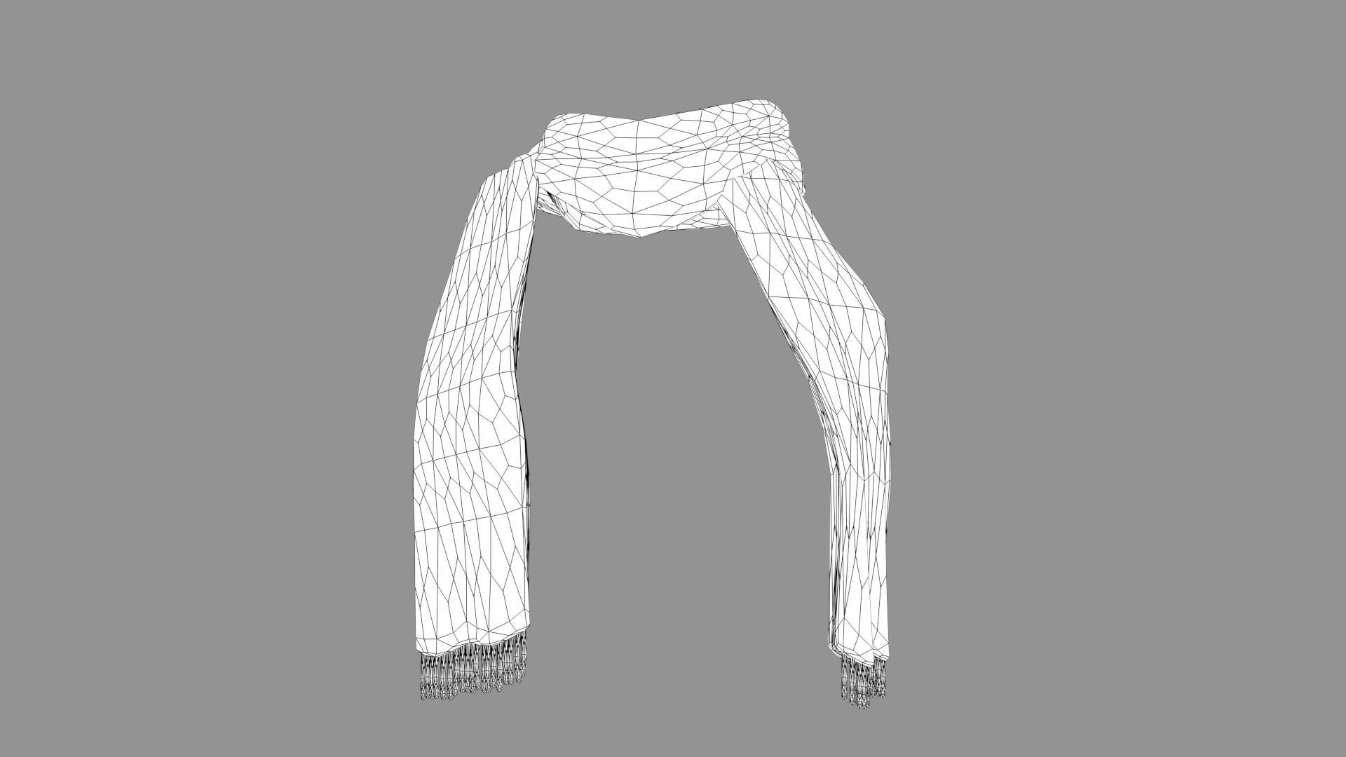 Scarf 3D model rigged | CGTrader