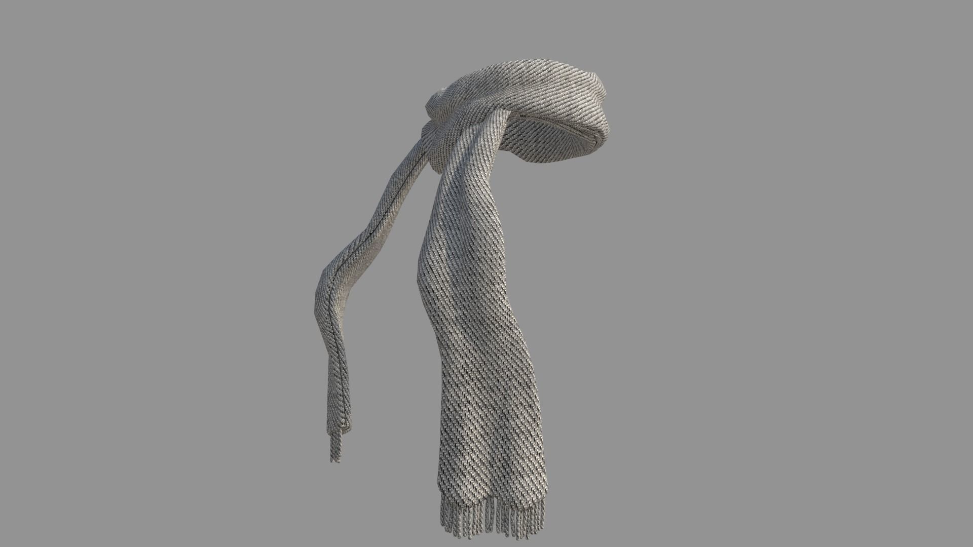 Scarf 3D model rigged | CGTrader