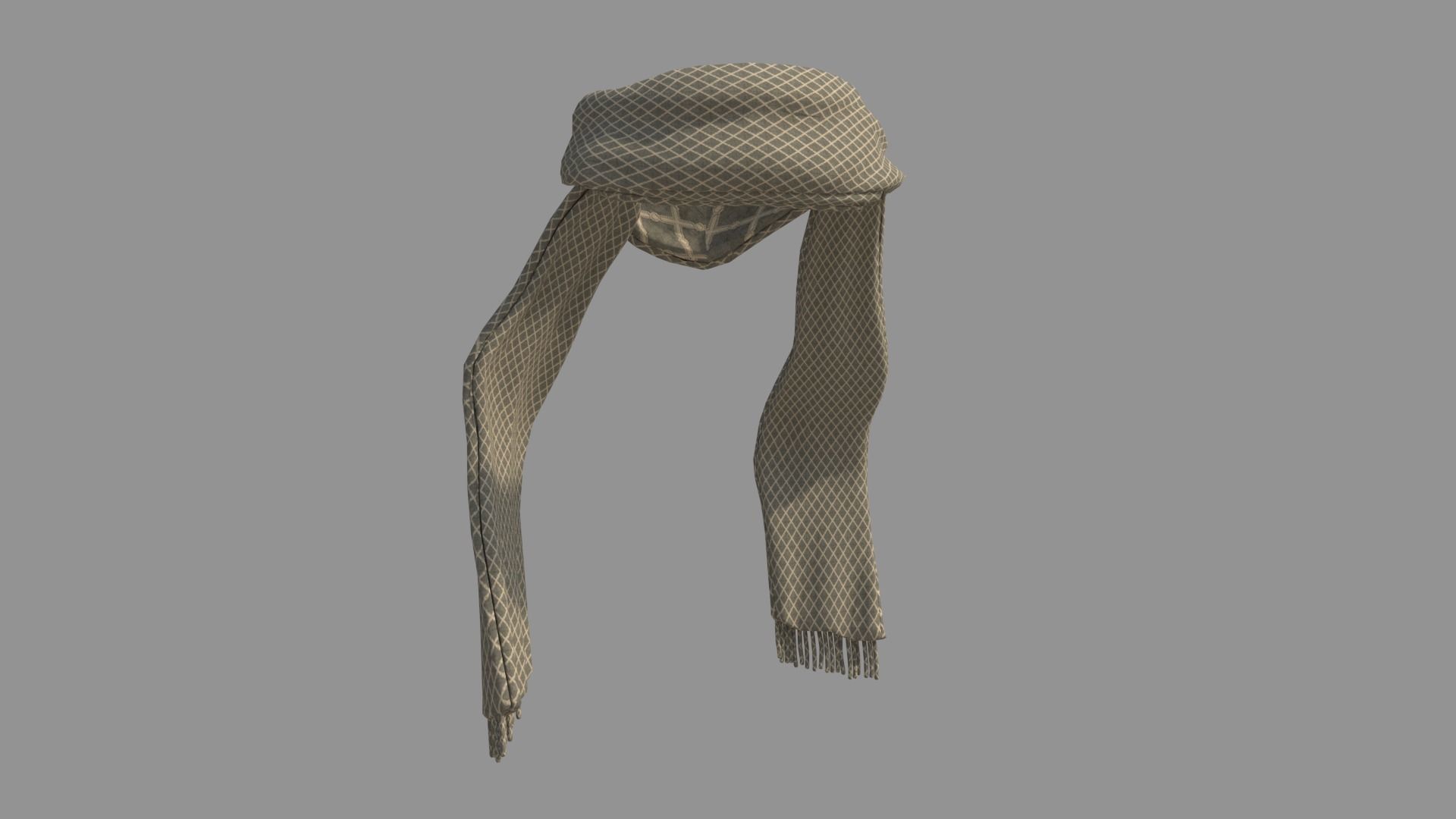 Fshion Scarf 3D model rigged | CGTrader
