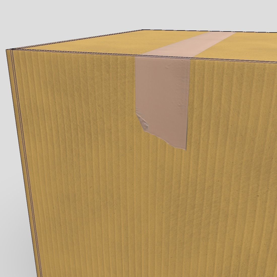 CC0 - Cardboard Box Closed free VR / AR / low-poly 3D model | CGTrader