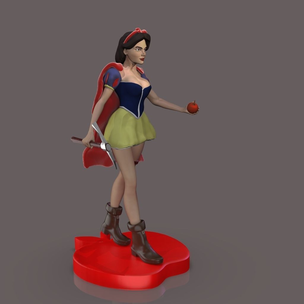 Snow White 3D model 3D printable | CGTrader