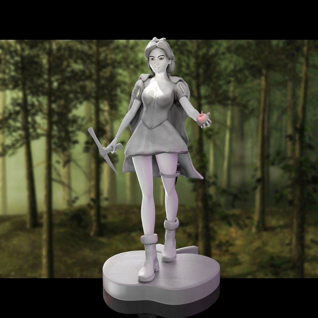 Snow White 3D model 3D printable | CGTrader