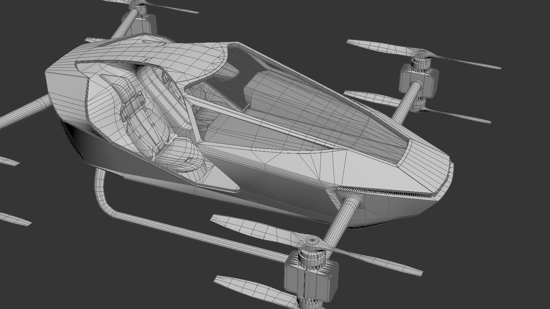 Xpeng X2 Flying car EVTOL 3D model | CGTrader