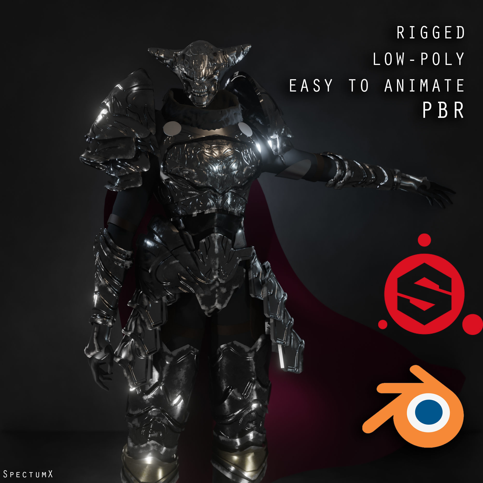 3D model Knight The Fallen Knight Character - Low-poly 3D Model VR / AR ...