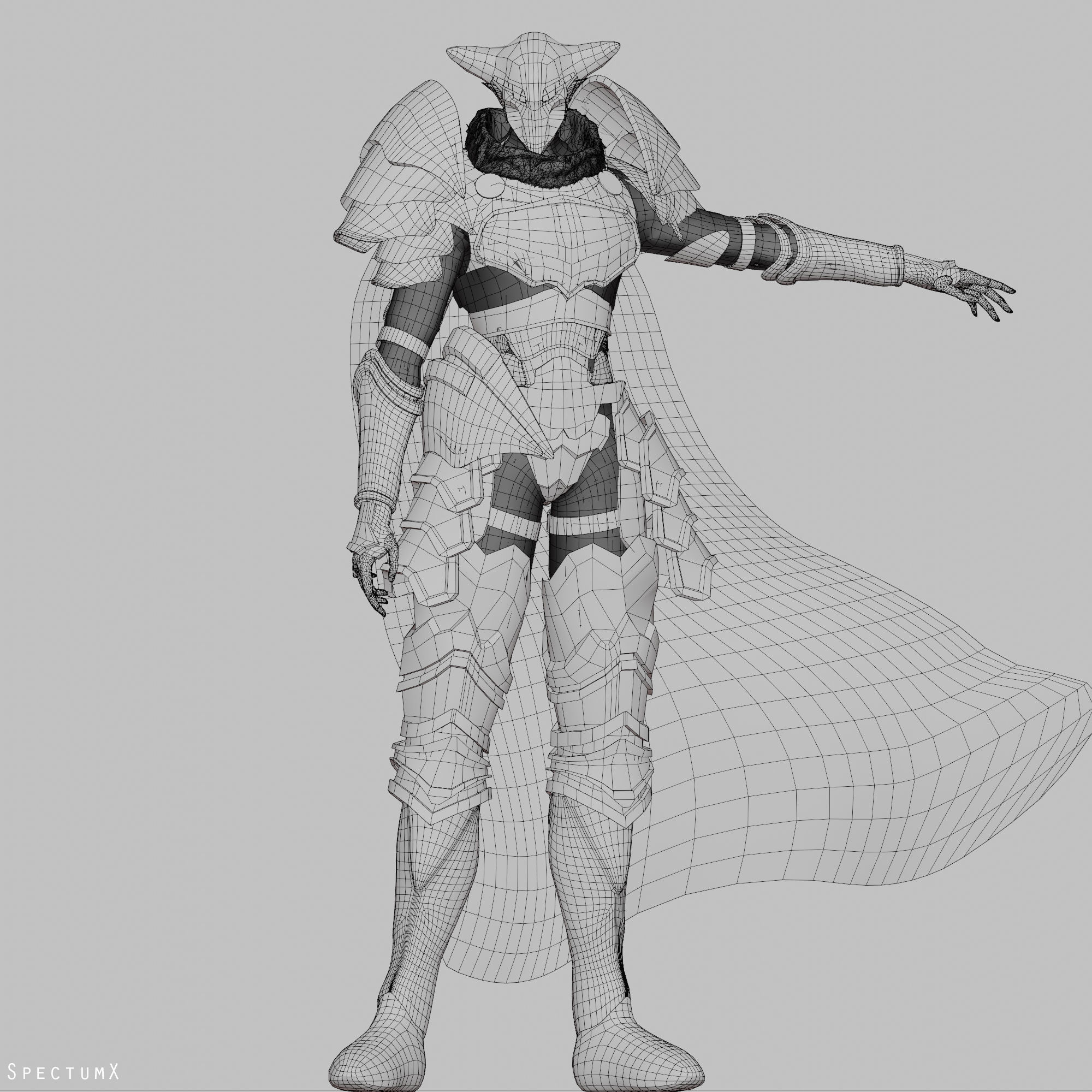 3D model Knight The Fallen Knight Character - Low-poly 3D Model VR / AR ...