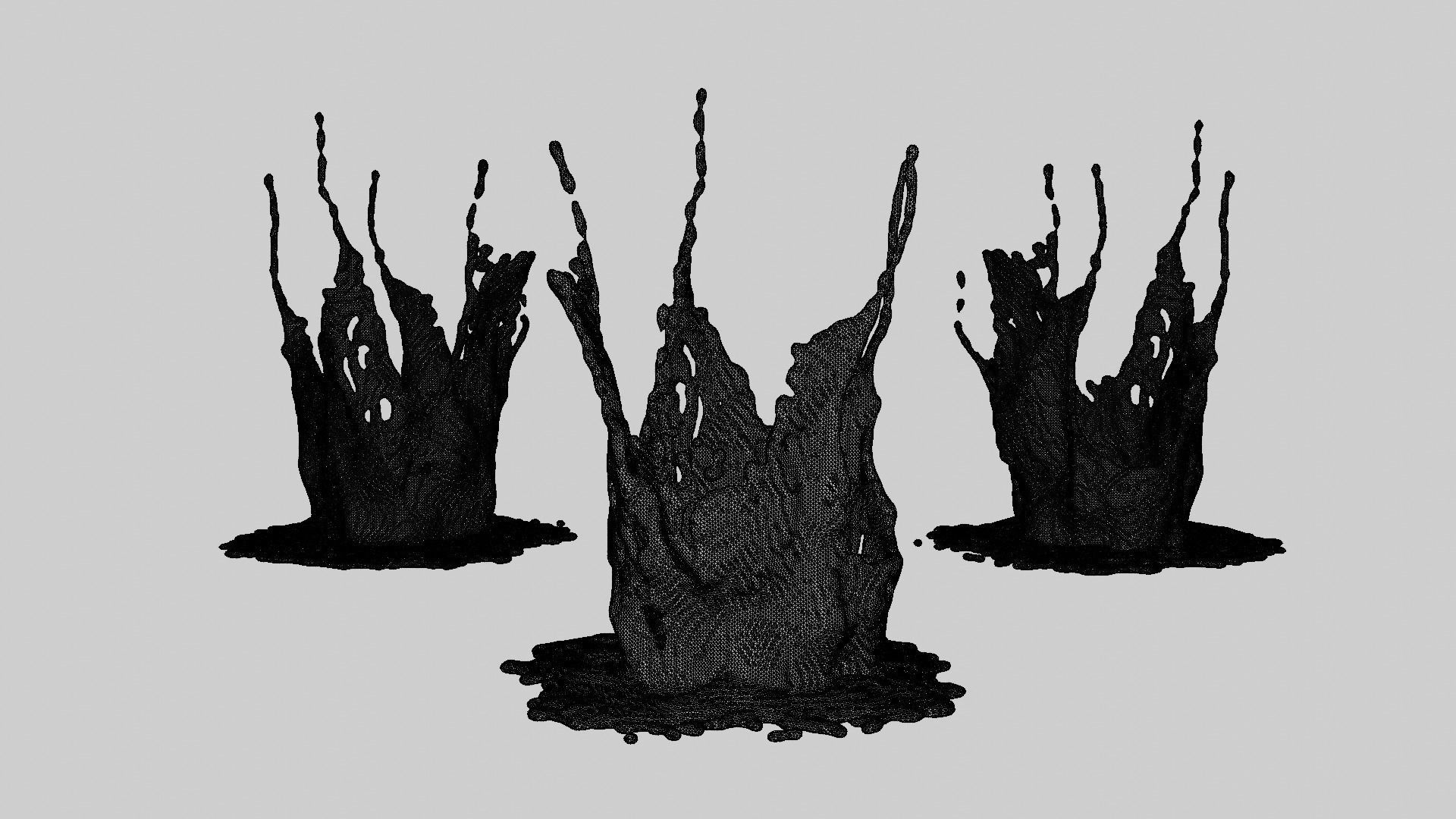 Crown Liquid Splash Animated 3D model animated | CGTrader