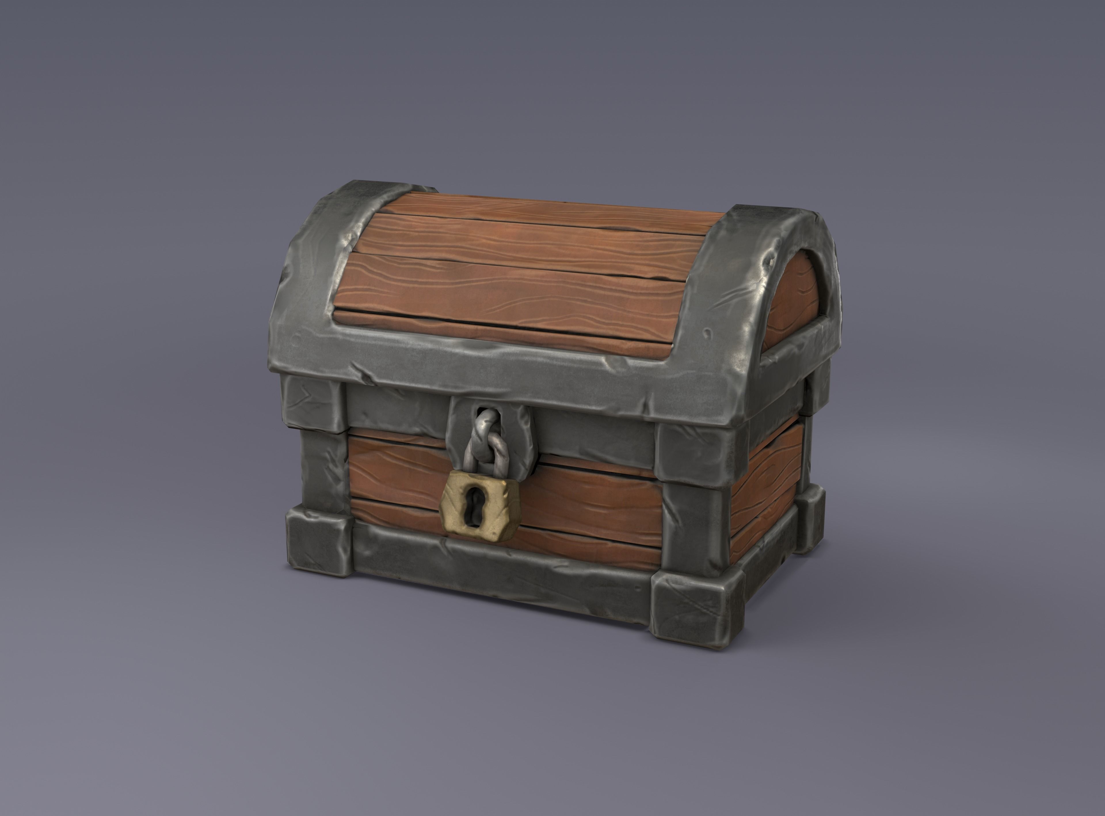 3D model Stylized Chest Lowpoly PBR 3D model VR / AR / low-poly | CGTrader