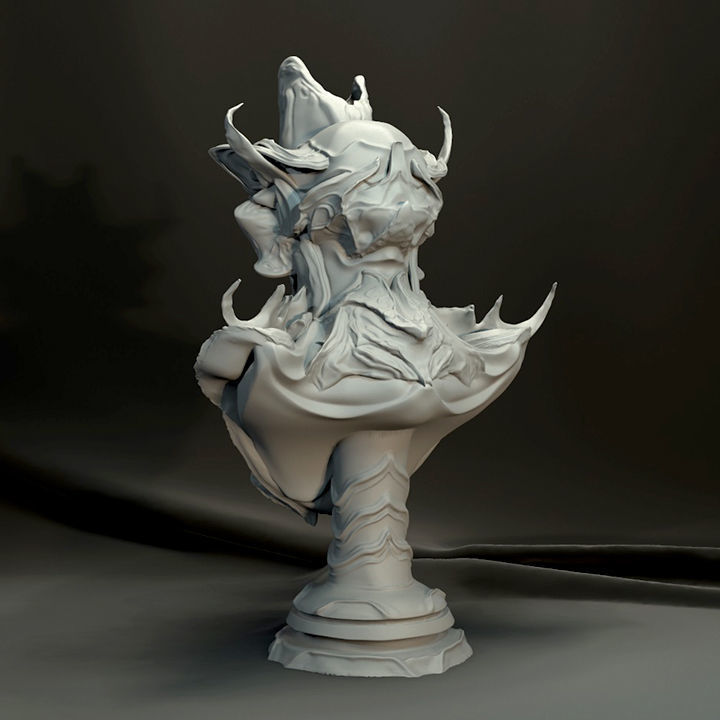 Creature Bust 3D PRINT ZTL OBJ STL free 3D model 3D printable | CGTrader
