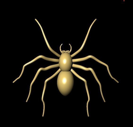 SPIDER 3D PRINT MODEL silver 3D model 3D printable | CGTrader