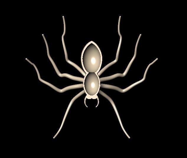 SPIDER 3D PRINT MODEL silver 3D model 3D printable | CGTrader