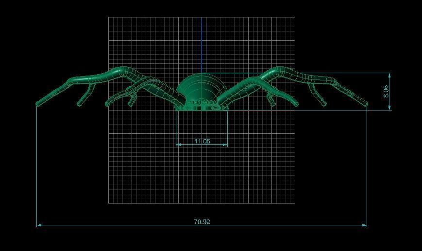 SPIDER 3D PRINT MODEL silver 3D model 3D printable | CGTrader
