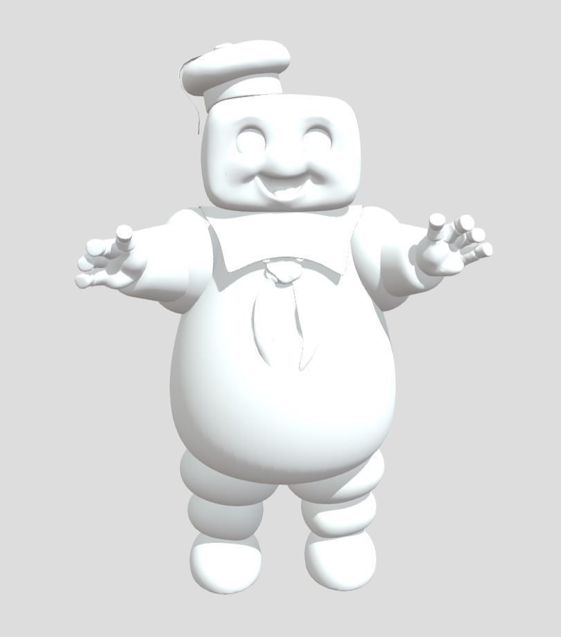 Stay Puft Marshmallow Man 3D model 3D printable | CGTrader