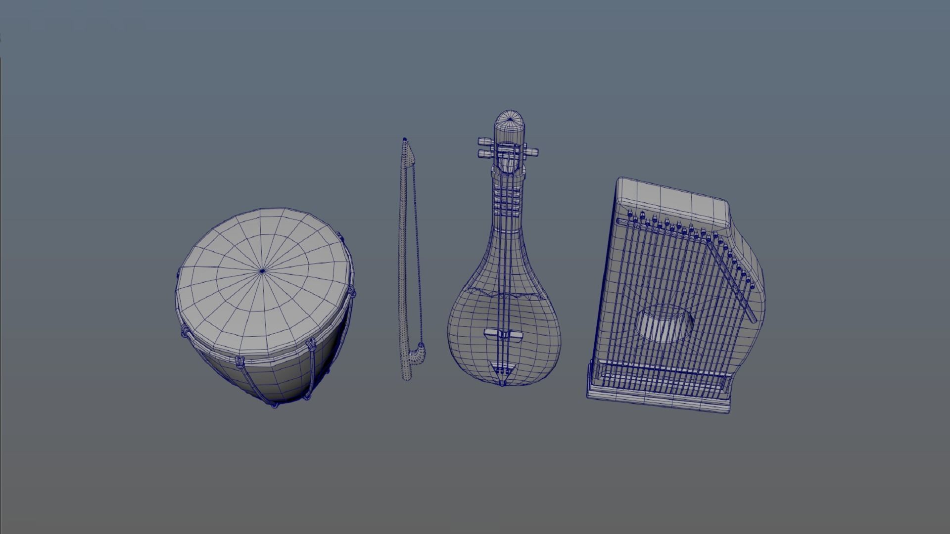 3D model Musical instruments PBR game ready 3D model VR / AR / low-poly ...