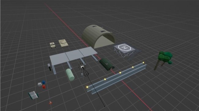 3D model Military Base Low Poly VR / AR / low-poly | CGTrader