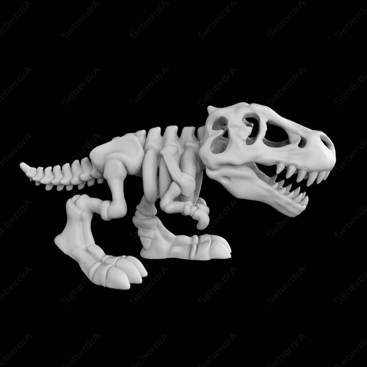 T-Rex Skeleton STL for 3D model 3D printable | CGTrader