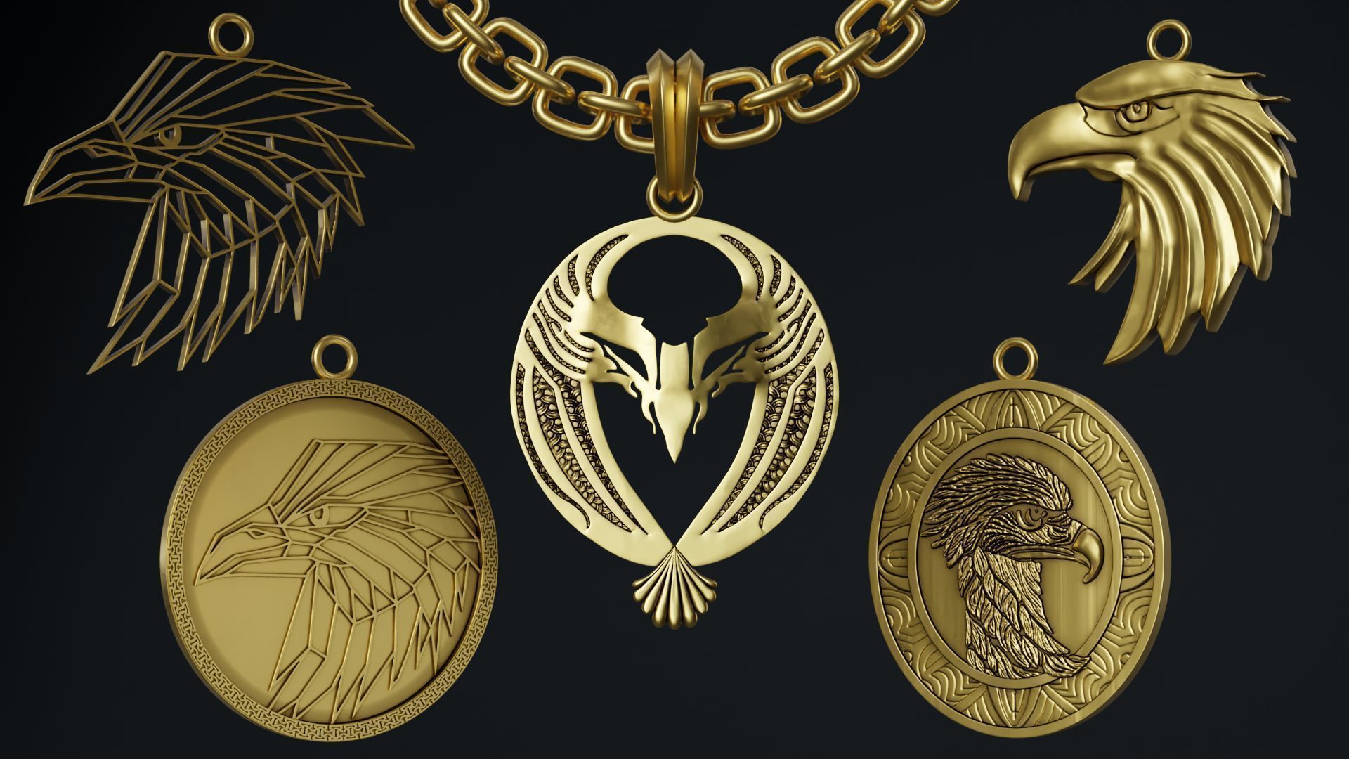 Eagle Pendants Collection | CGTrader