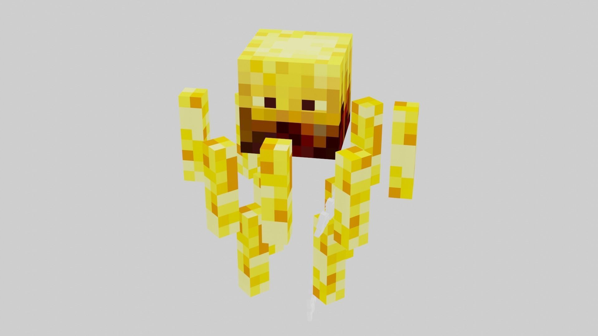 3D model Minecraft Blaze Rigged VR / AR / low-poly | CGTrader