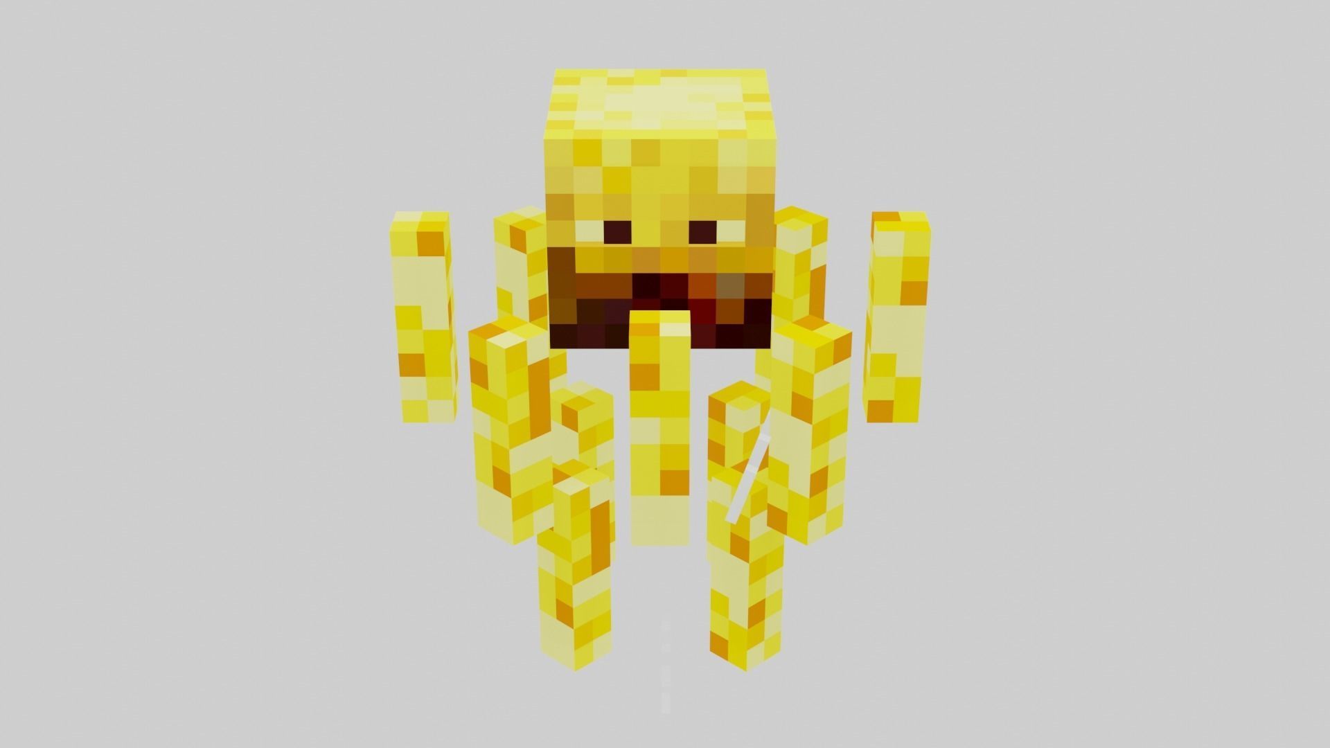 3D model Minecraft Blaze Rigged VR / AR / low-poly | CGTrader