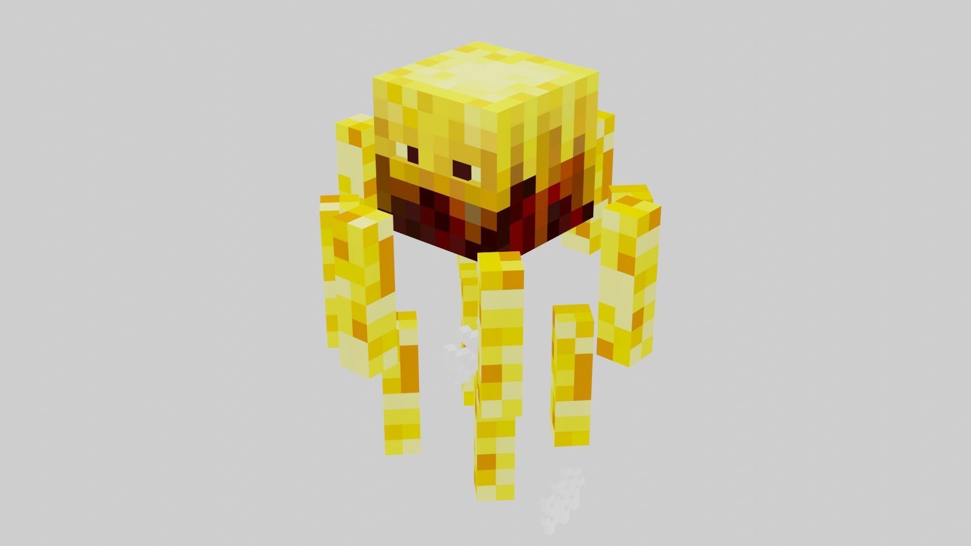 3D model Minecraft Blaze Rigged VR / AR / low-poly | CGTrader