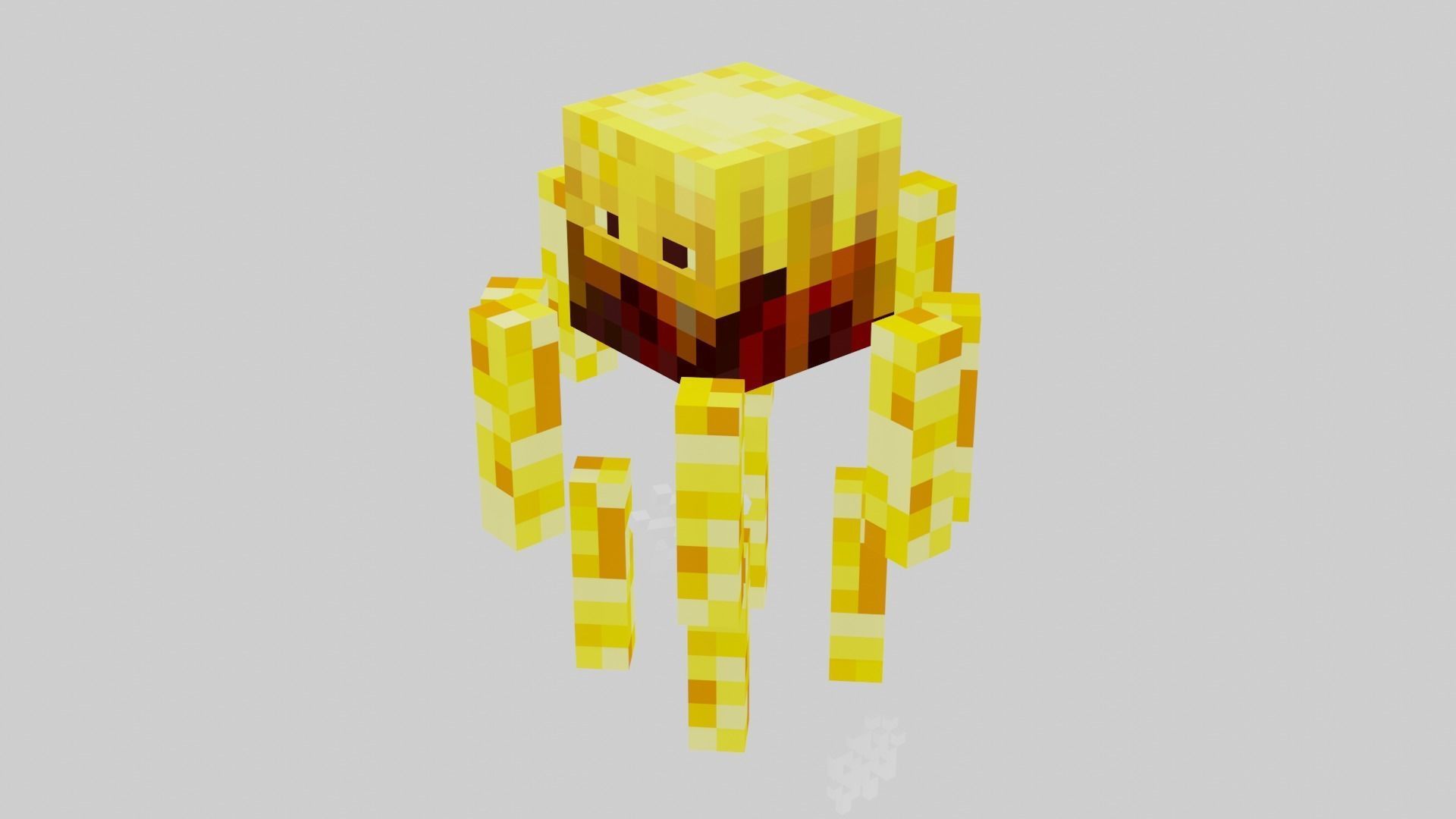 3D model Minecraft Blaze Rigged VR / AR / low-poly | CGTrader