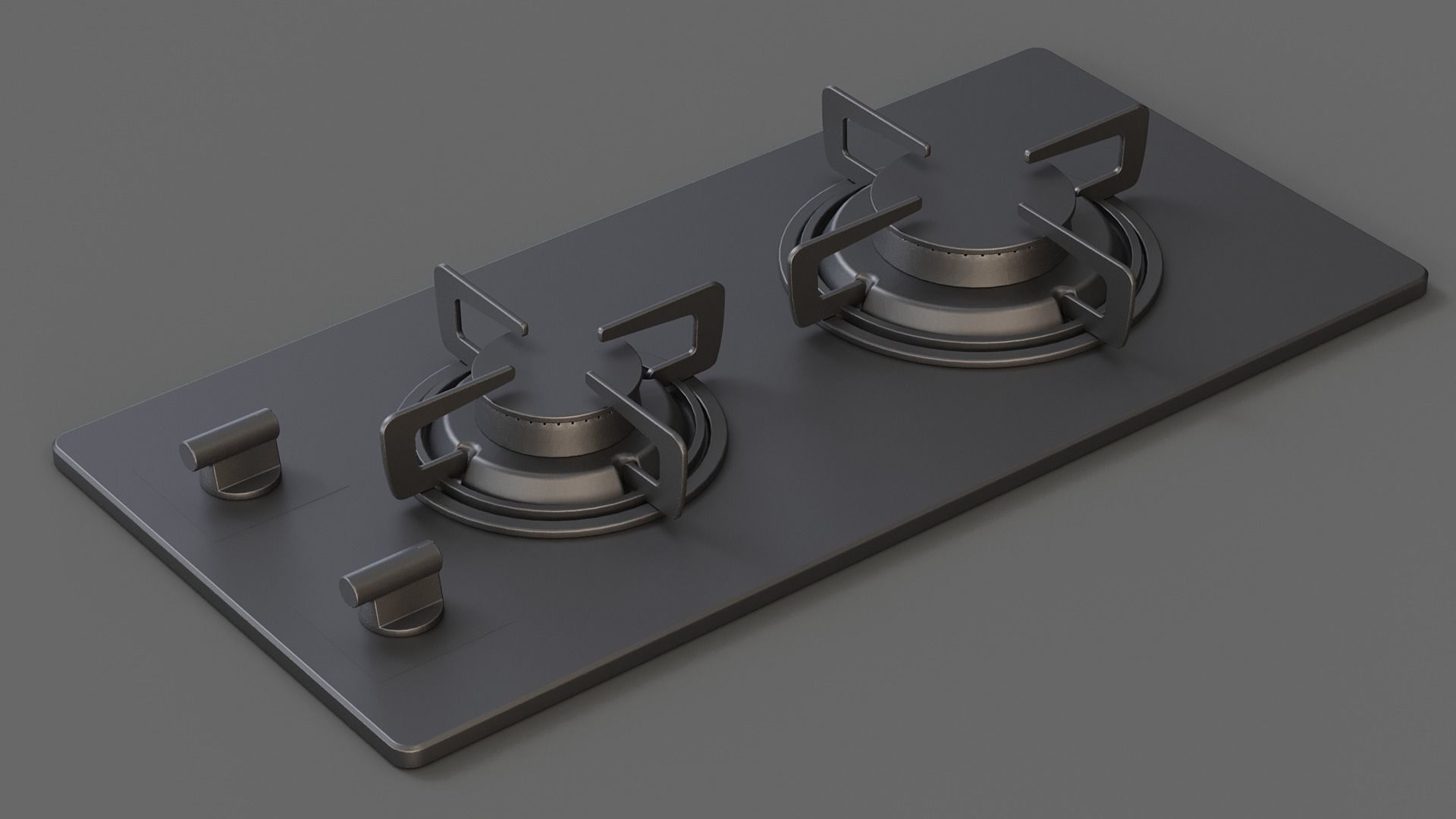 Gas Stove Cooktop 3D model animated | CGTrader