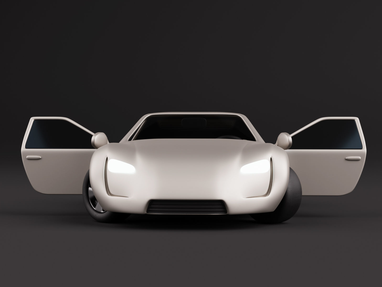 Stylized Cartoon Sport Car - Fully Rigged 3D model rigged | CGTrader