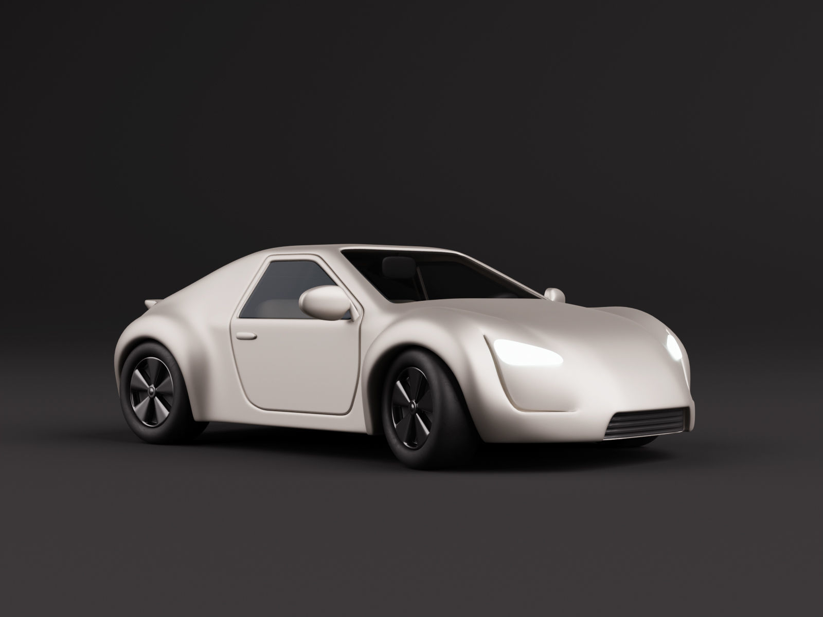 Stylized Cartoon Sport Car - Fully Rigged 3D model rigged | CGTrader