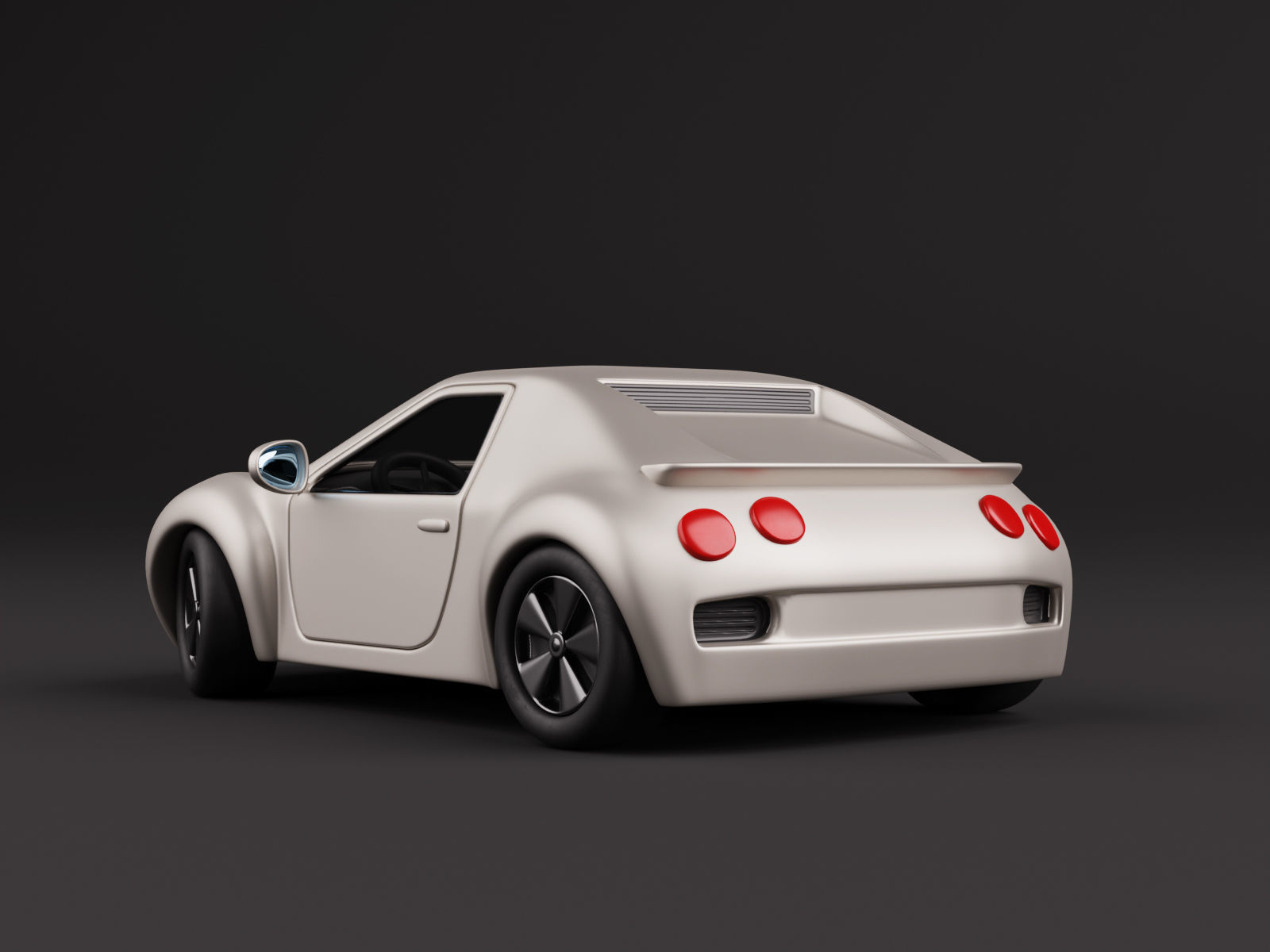 Stylized Cartoon Sport Car - Fully Rigged 3D model rigged | CGTrader