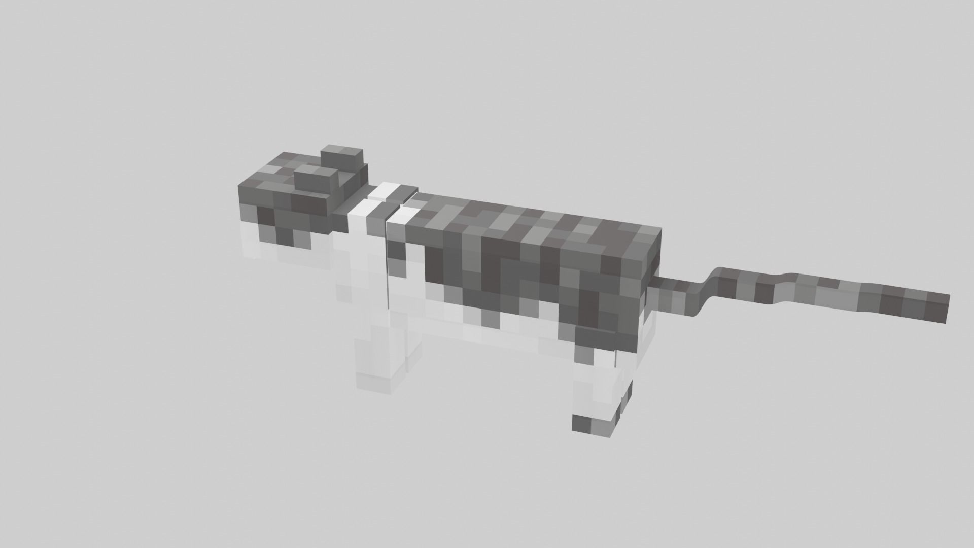3D model Minecraft Cat VR / AR / low-poly | CGTrader