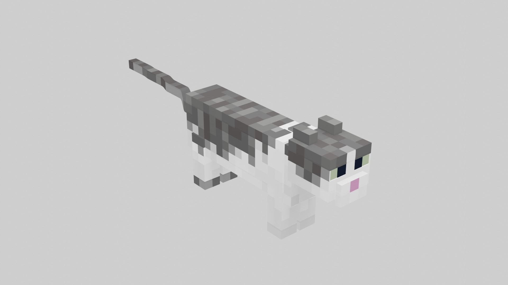 3D model Minecraft Cat VR / AR / low-poly | CGTrader