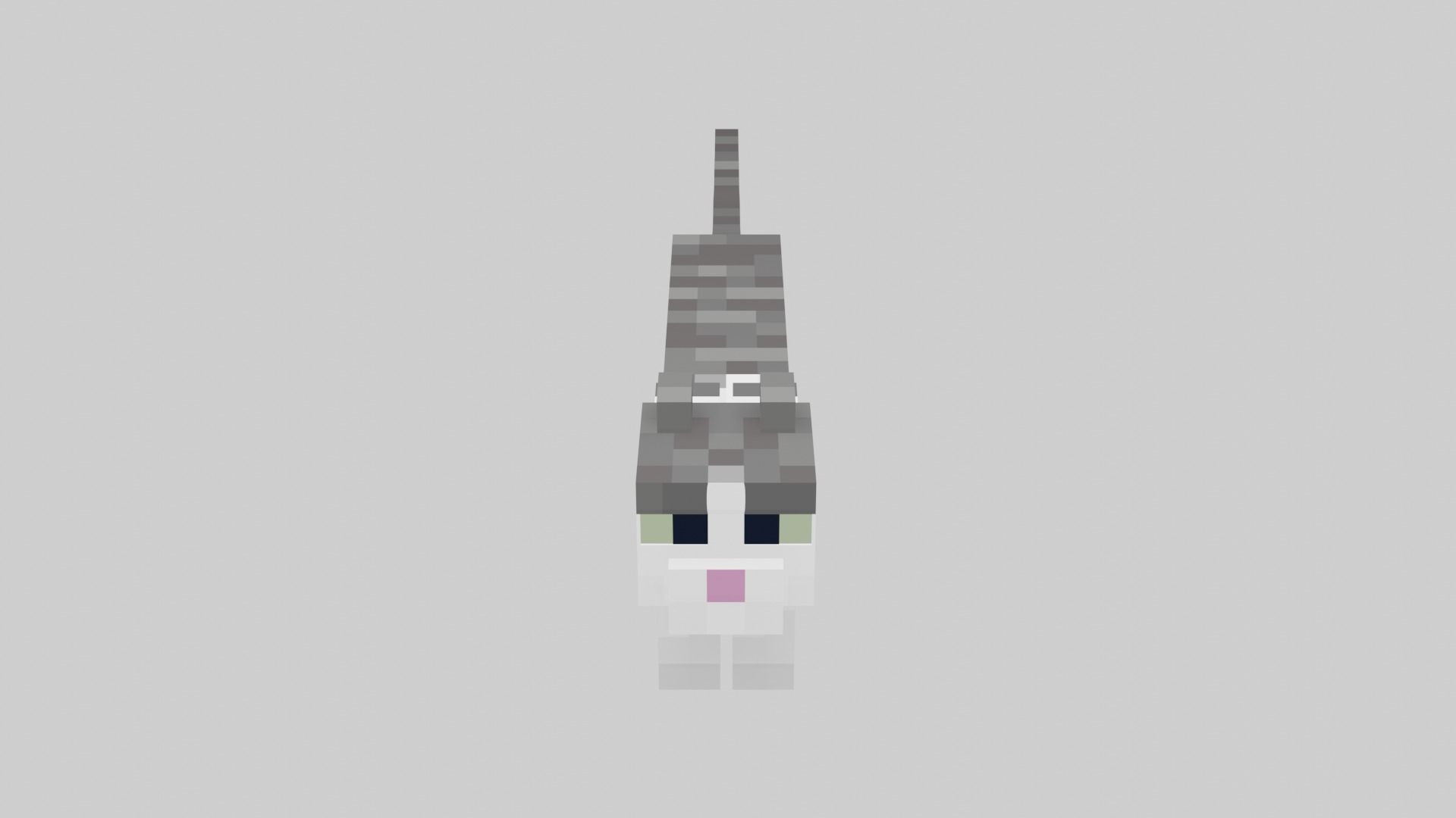 3d Model Minecraft Cat Vr Ar Low Poly Cgtrader