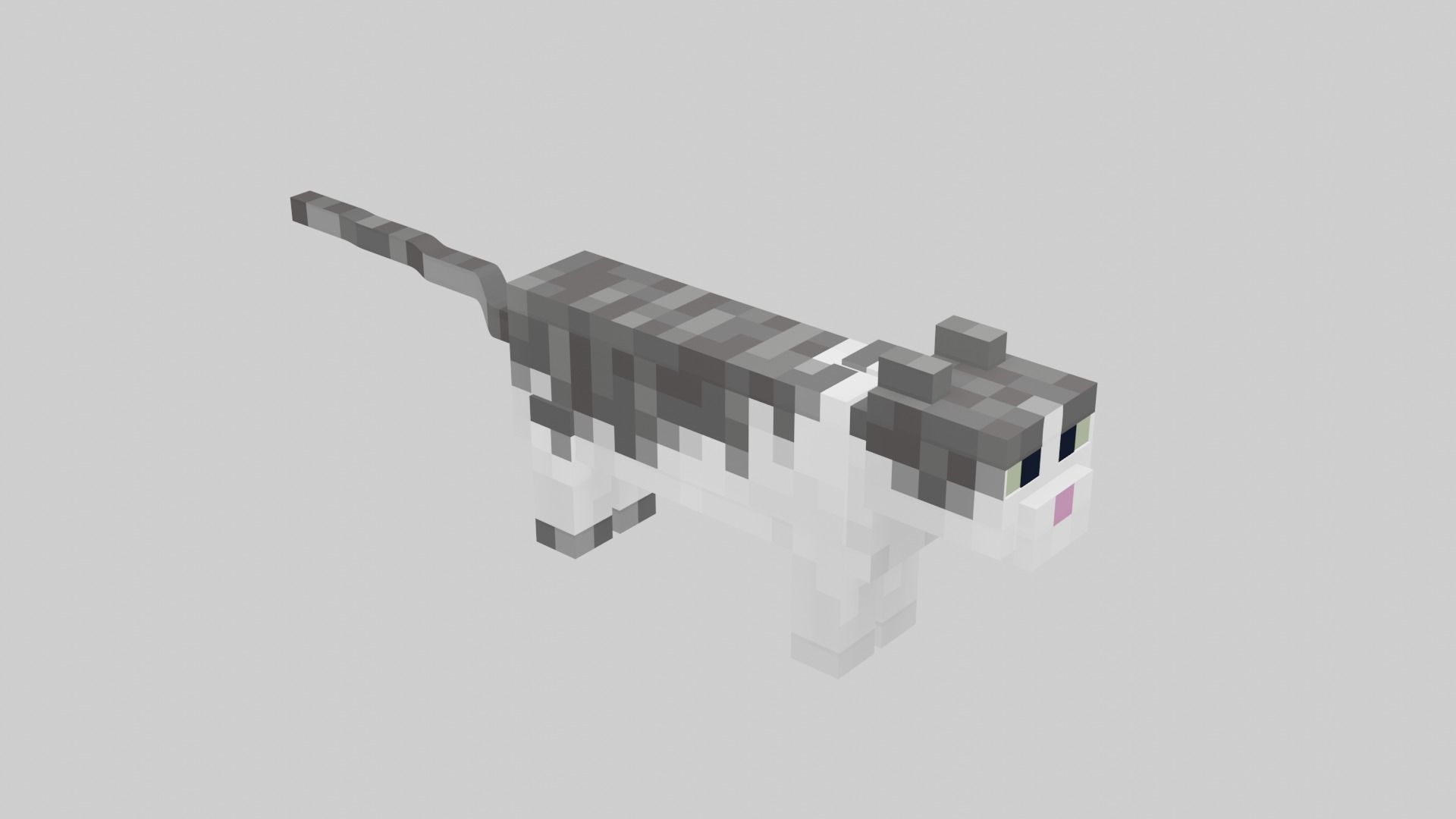 3D model Minecraft Cat VR / AR / low-poly | CGTrader