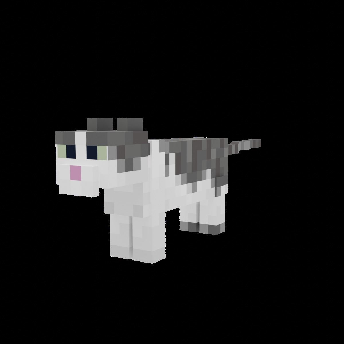 3D model Minecraft Cat VR / AR / low-poly | CGTrader