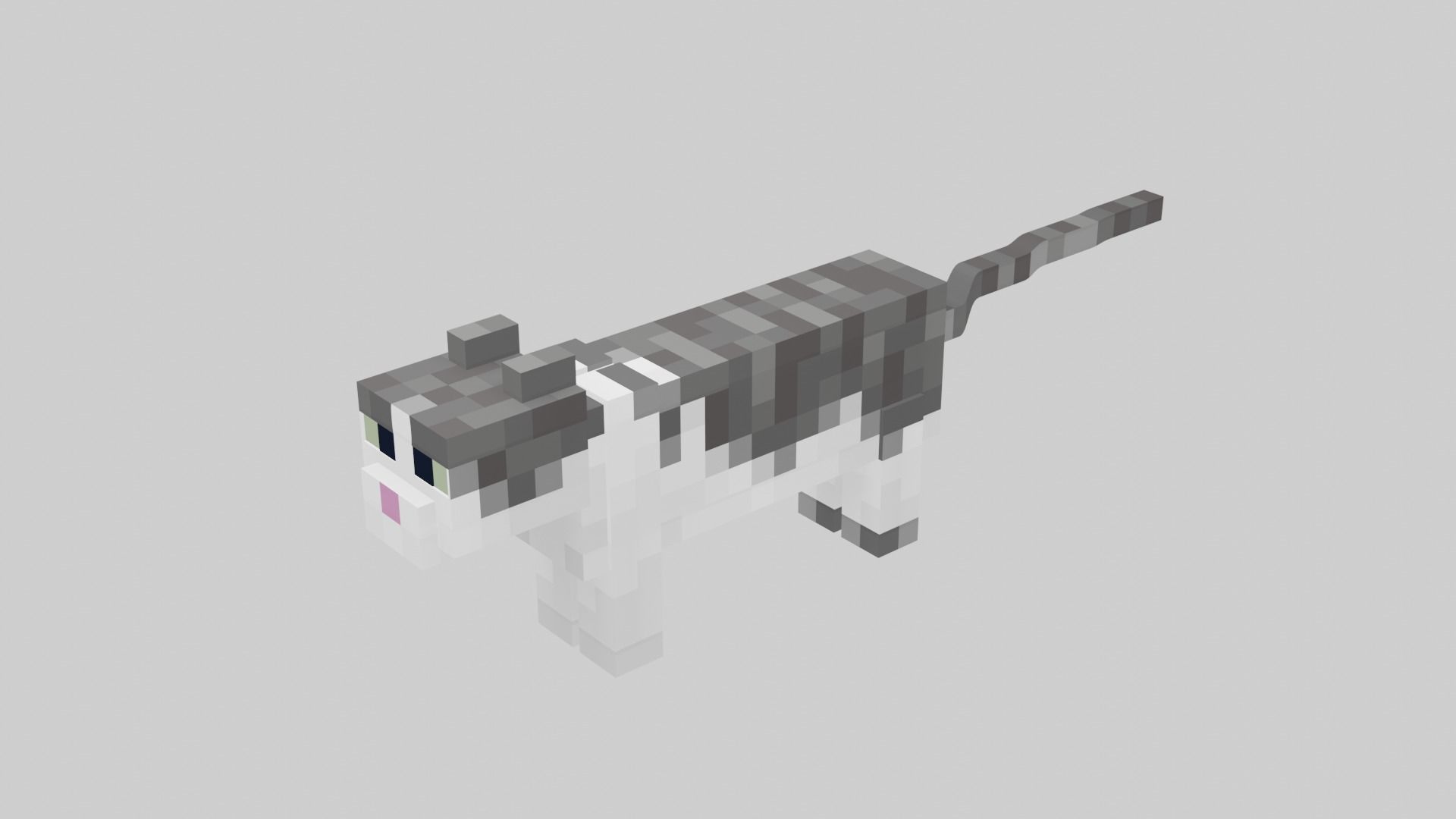 3D model Minecraft Cat VR / AR / low-poly | CGTrader
