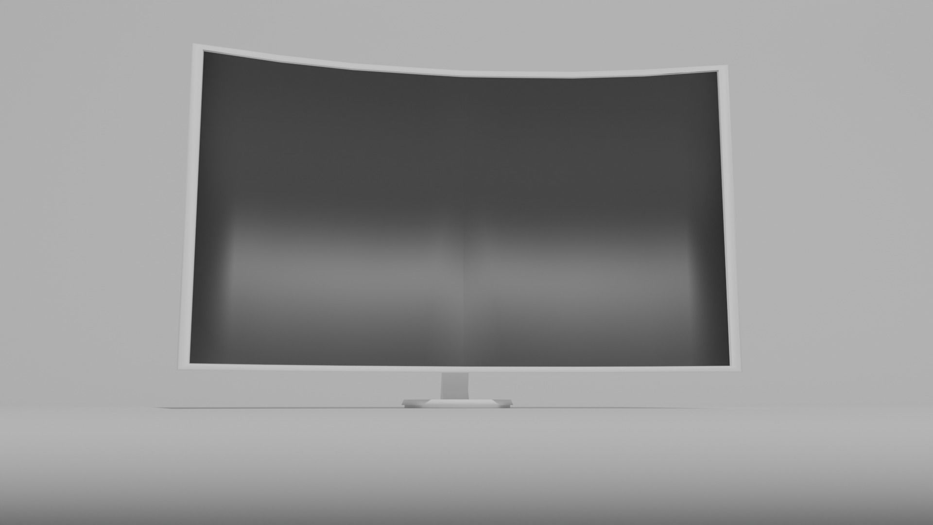 low poly 32 inch curved monitor free 3D model | CGTrader