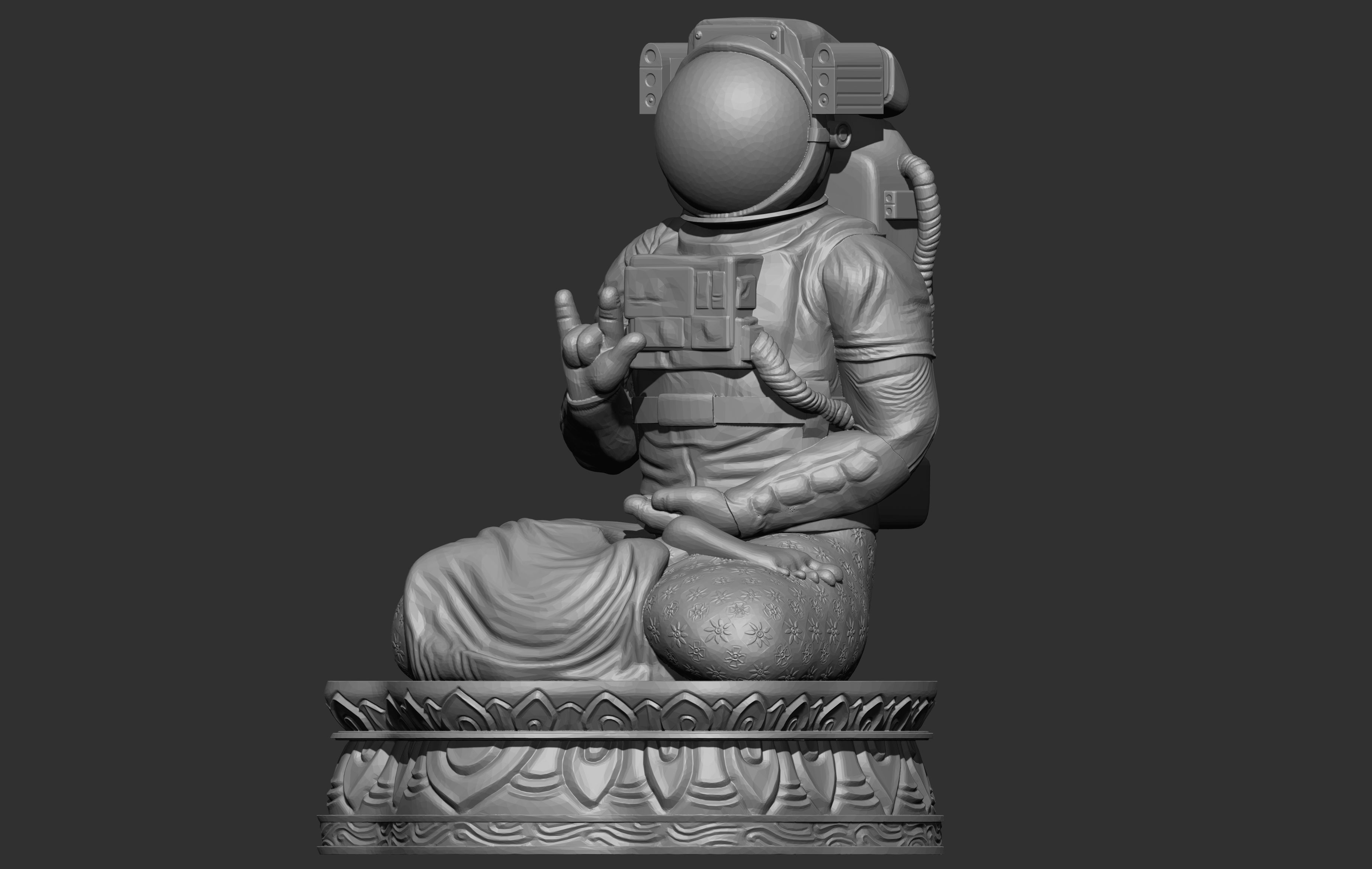 Cosmo Buddha Statue 3D model 3D printable | CGTrader