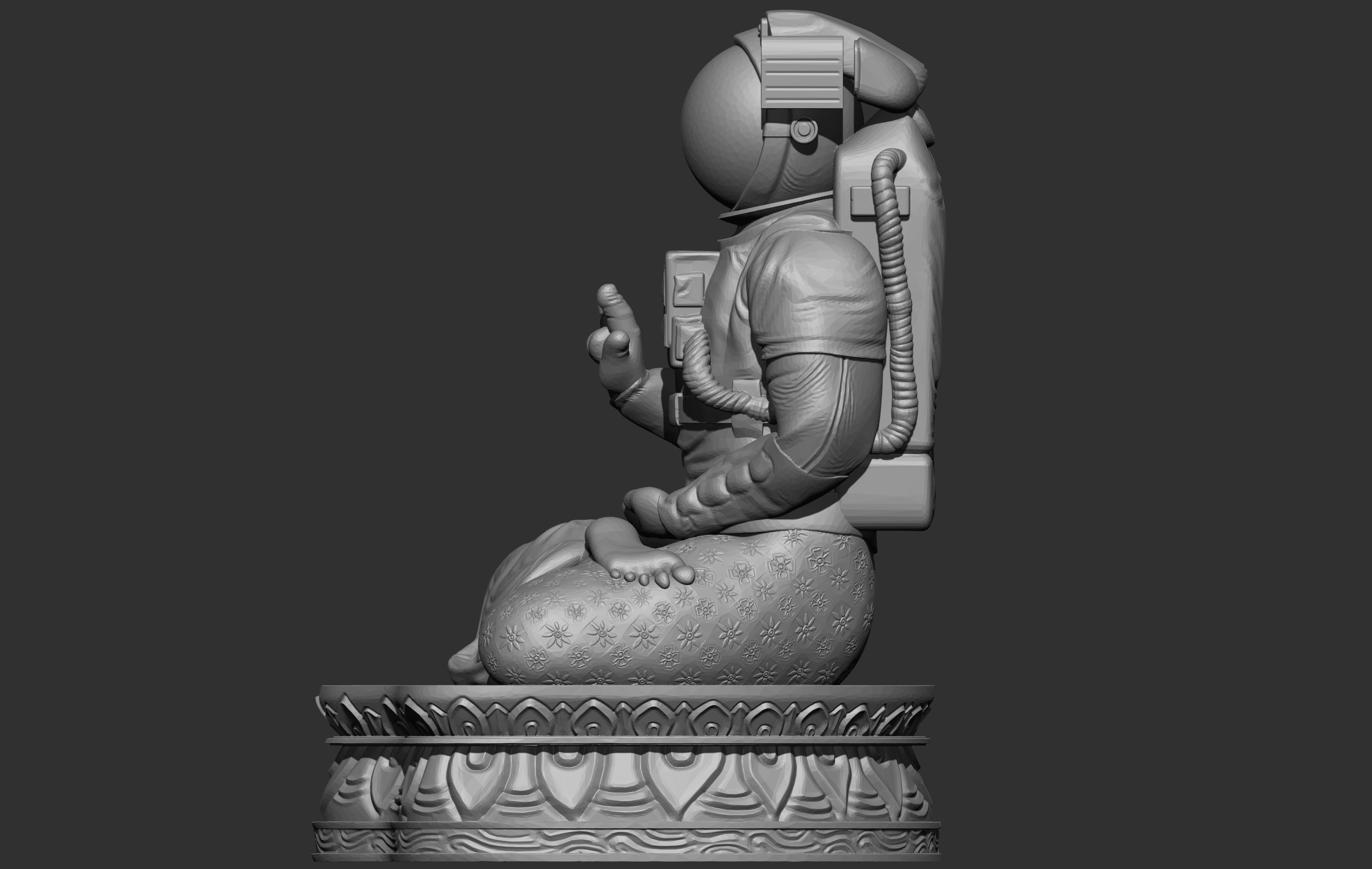 Cosmo Buddha Statue 3D model 3D printable | CGTrader