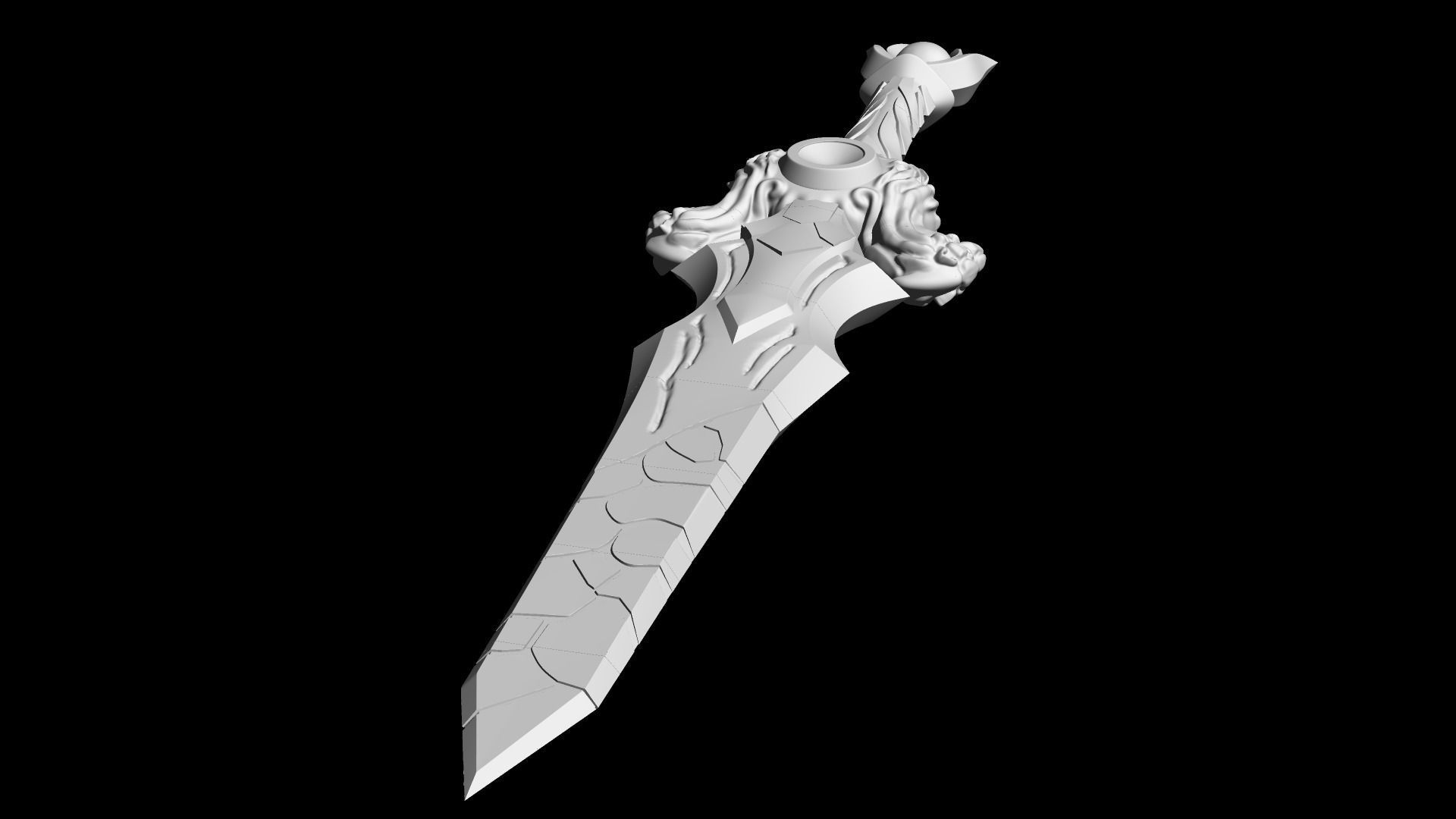 world of warcraft TURALYON sword 3D model 3D printable | CGTrader