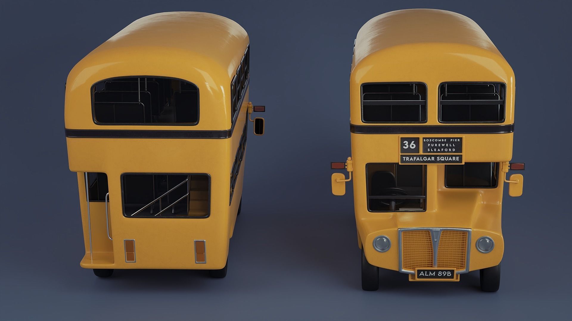 Stylized Double Decker Bus 3D model | CGTrader
