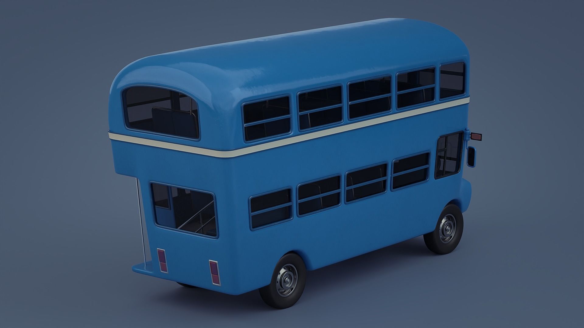 Stylized Double Decker Bus 3D model | CGTrader