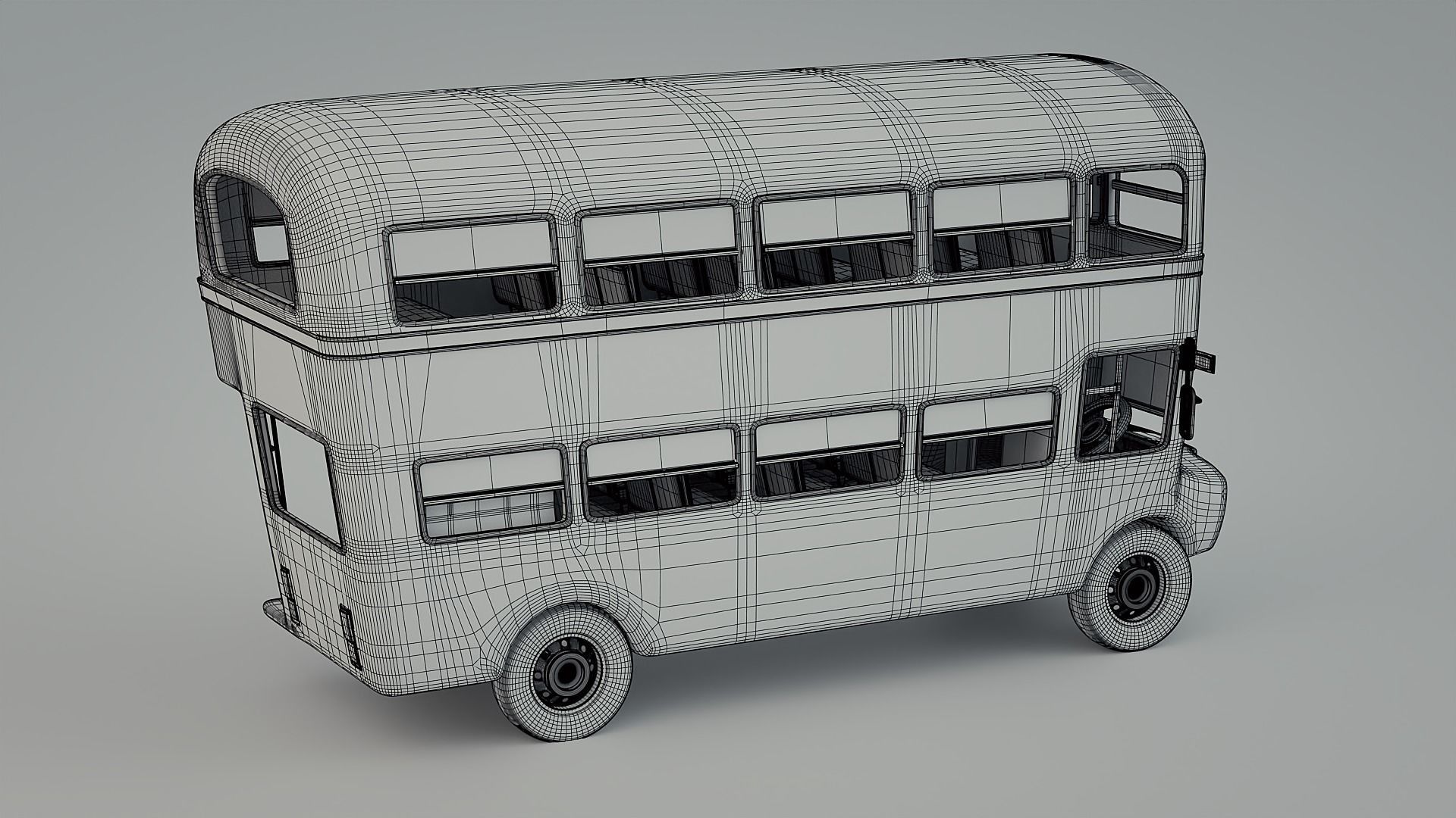Stylized Double Decker Bus 3D model | CGTrader
